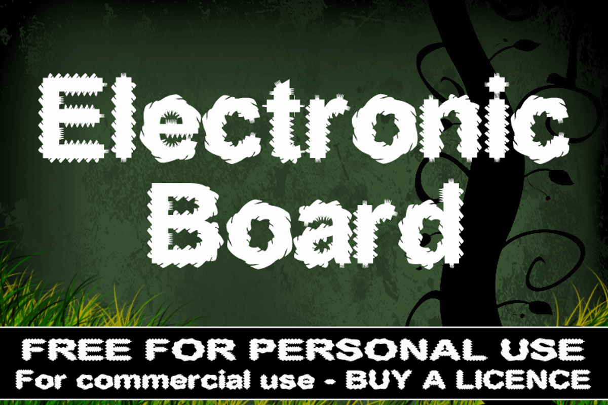 CF Electronic Board Font | CloutierFontes | FontSpace