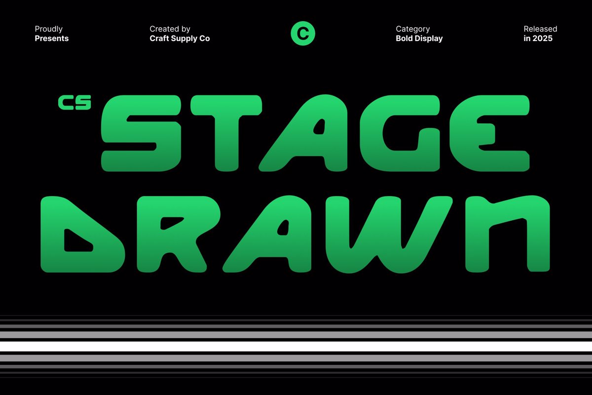 CS Stage Drawn Font - Free Download