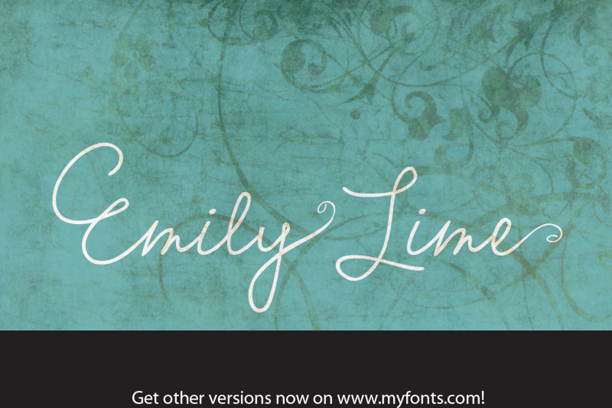 Emily Lime Words Font - Free Download