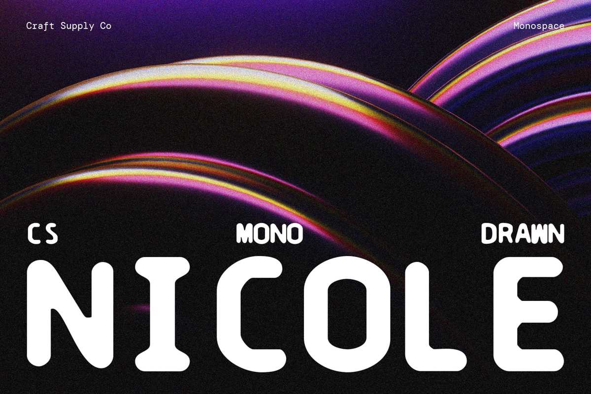 CS Nicole Mono Drawn Font - Free Download