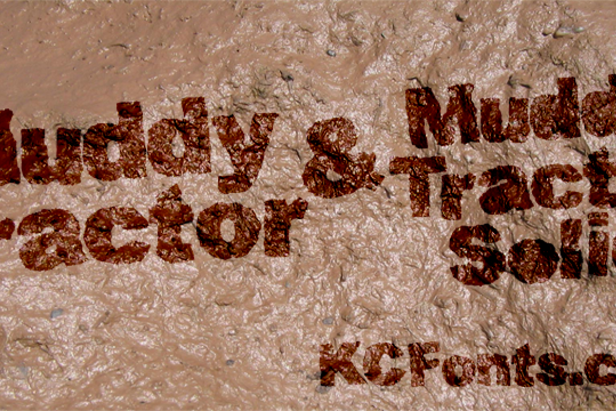 Muddy Tractor Font - Free Download