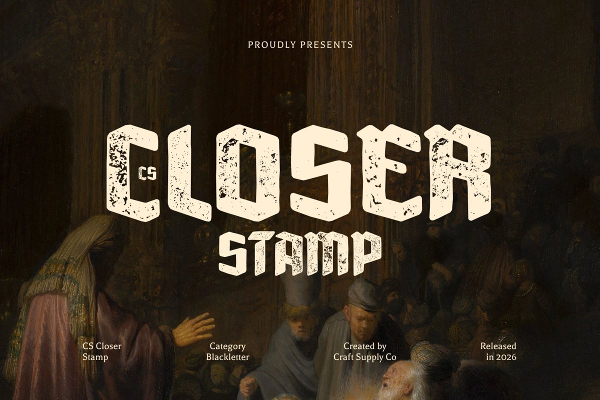 CS Closer Stamp Font - Free Download
