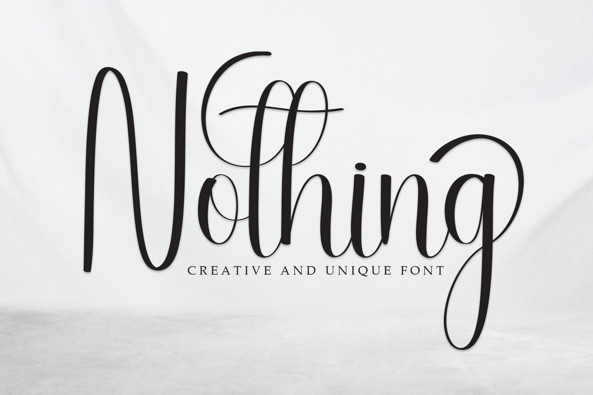 Nothing Font | scratchones_creative | FontSpace