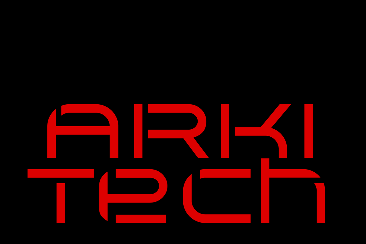 Arkitech Stencil Font | Neogrey Creative | FontSpace