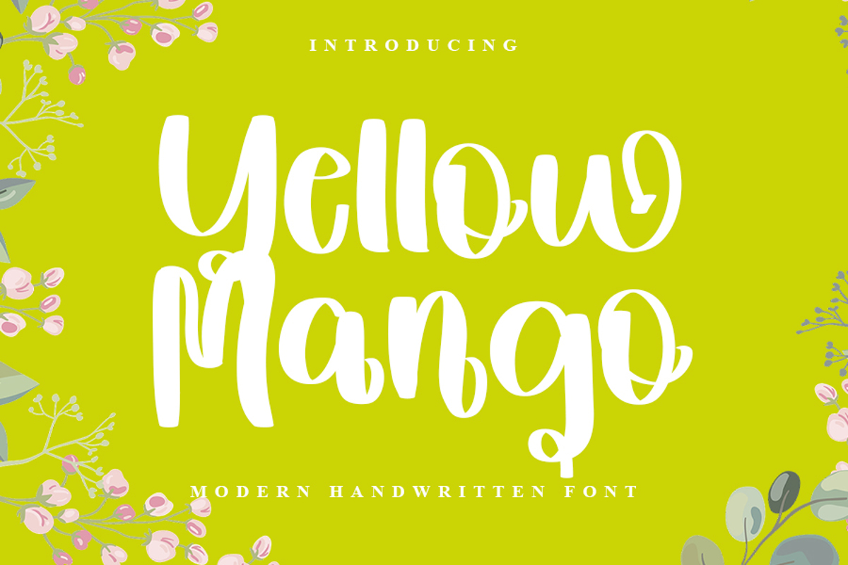 Yellow Mango Font | FreshTypeINK | FontSpace