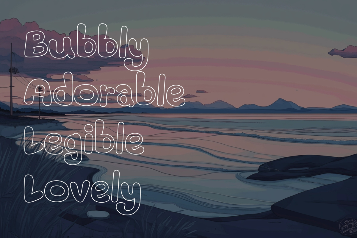 Outline Echoes Font - Free Download