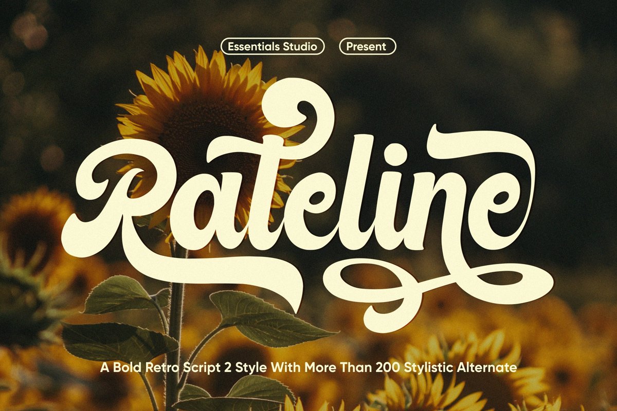 Rateline Font | Essentials Studio | FontSpace