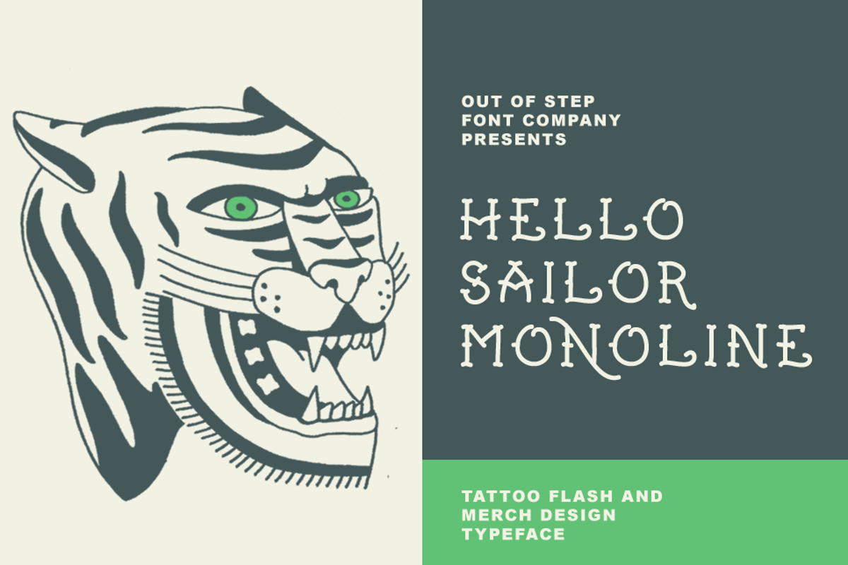 Hello Sailor Monoline Font - Free Download