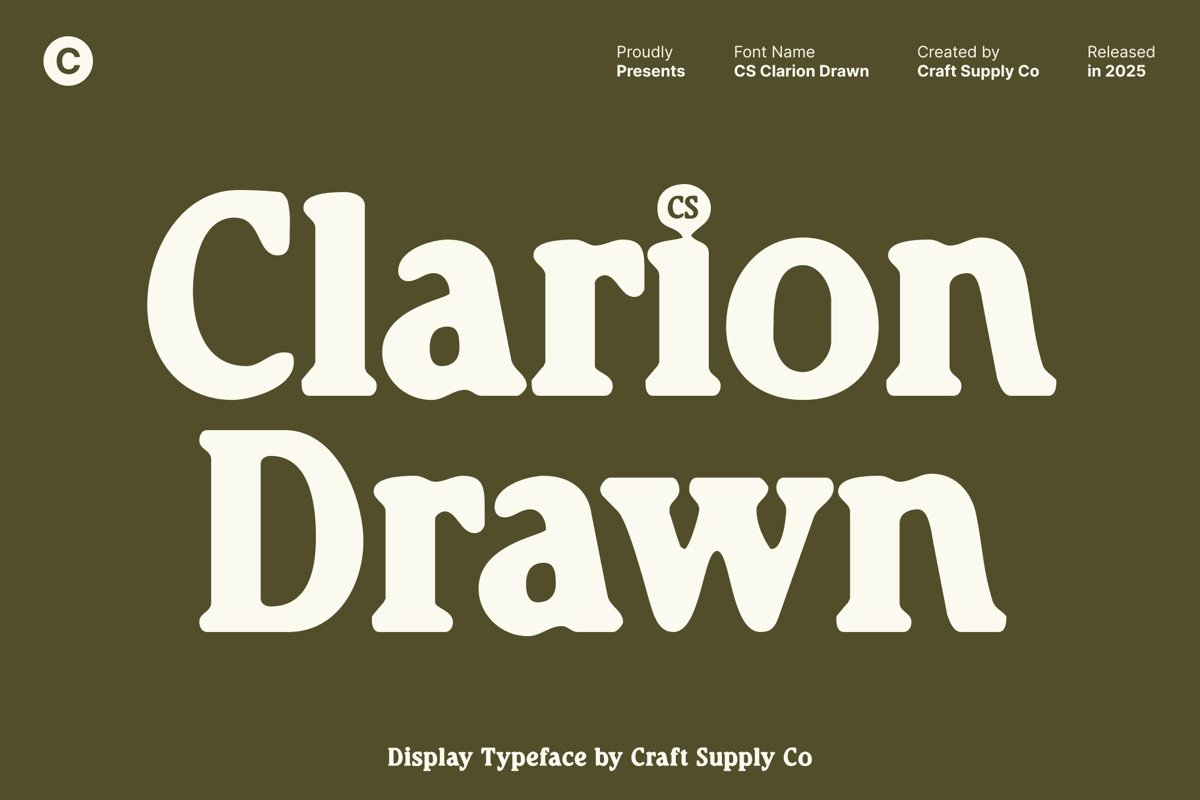 CS Clarion Drawn Font - Free Download