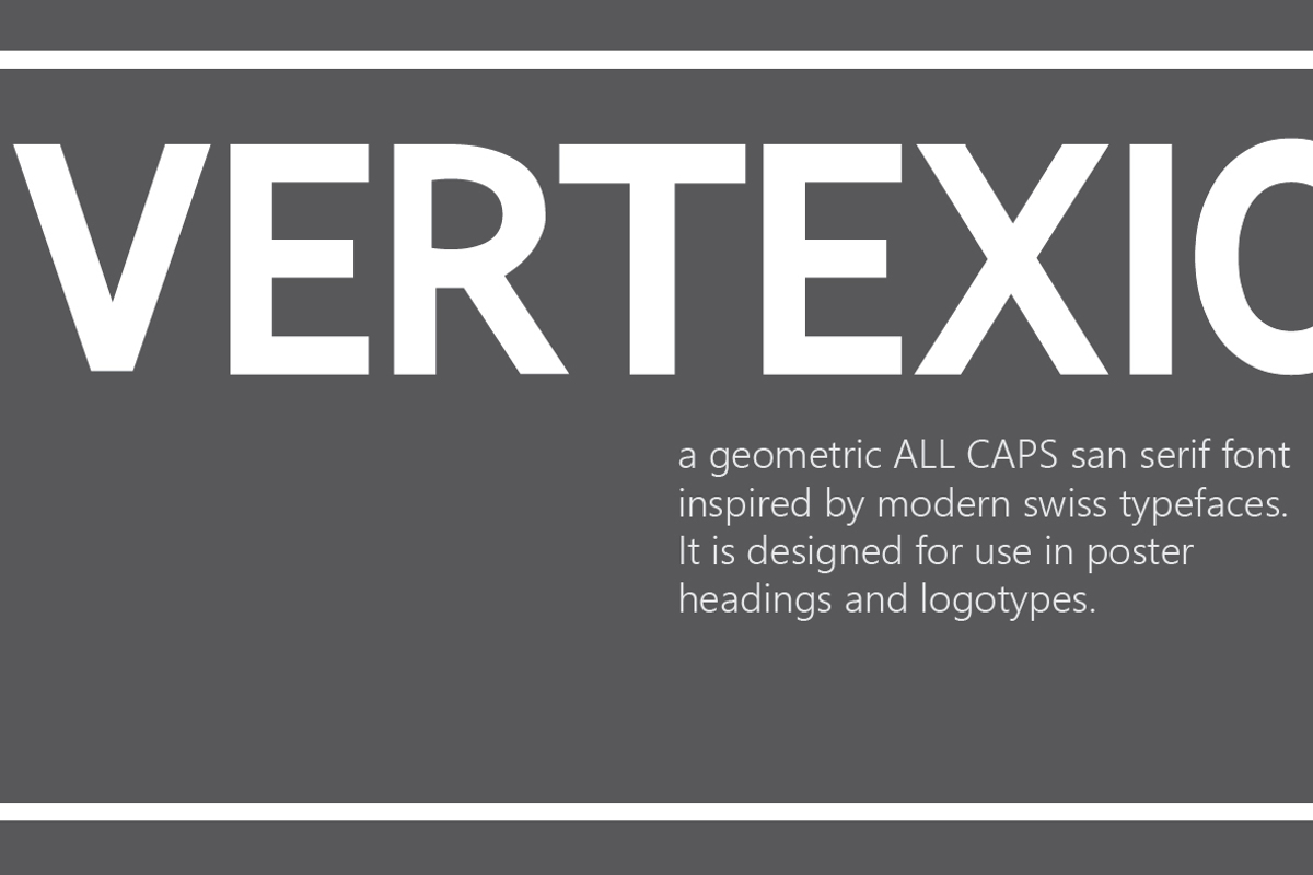 Vertexio Font | Blank | FontSpace