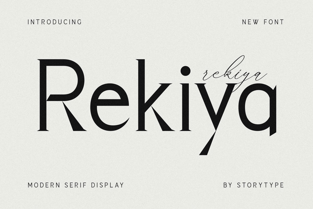 Rekiya Font | Storytype Studio | FontSpace