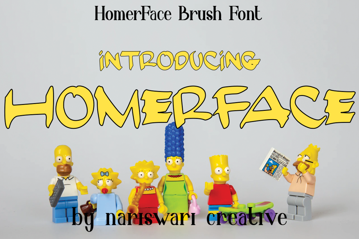 Homer Face Font | Nariswari Creative | FontSpace