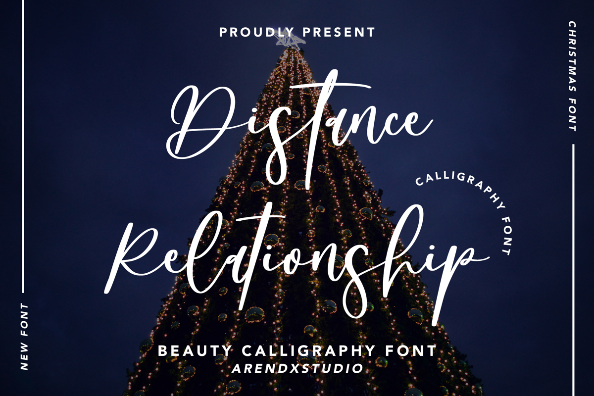 Distance Relationship Font | Asep Rendi | FontSpace