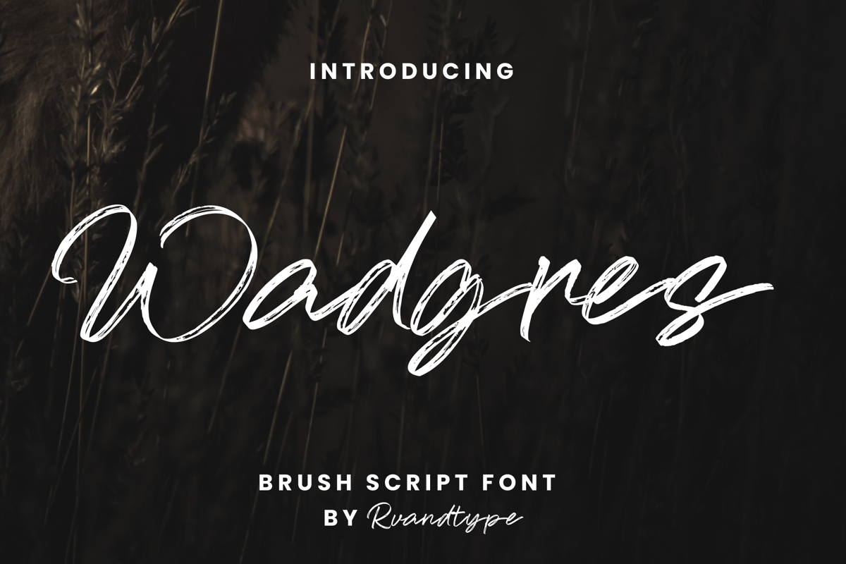 Wadgres Font | Rvandtype Studio | FontSpace