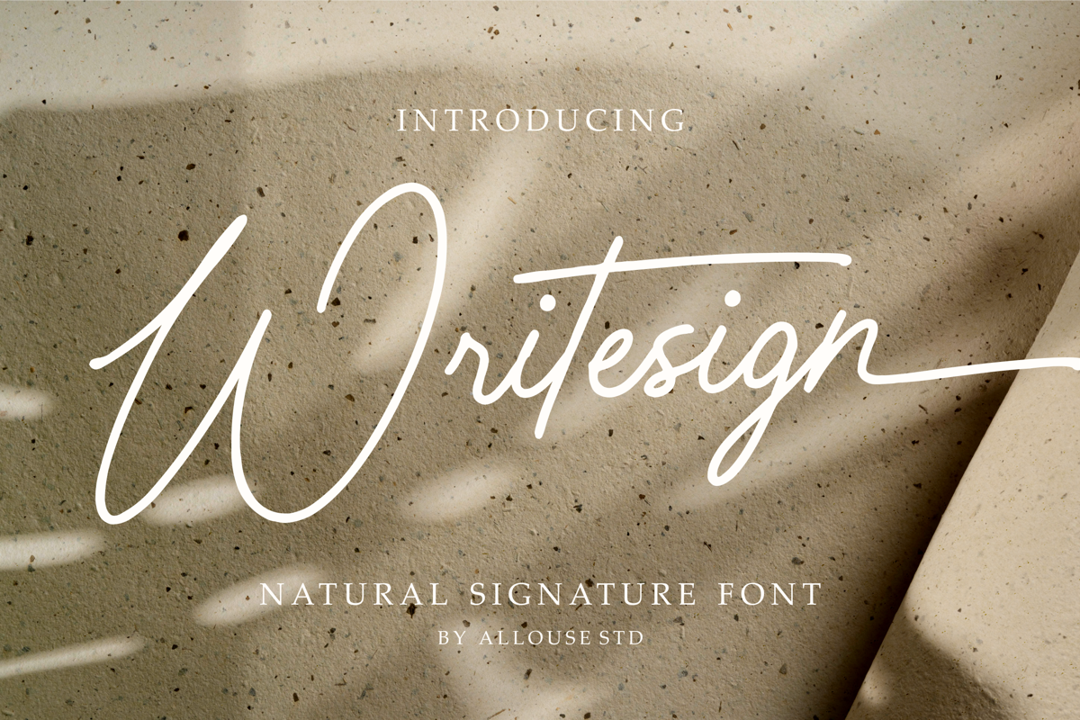 Writesign Font | Allouse.Studio | FontSpace