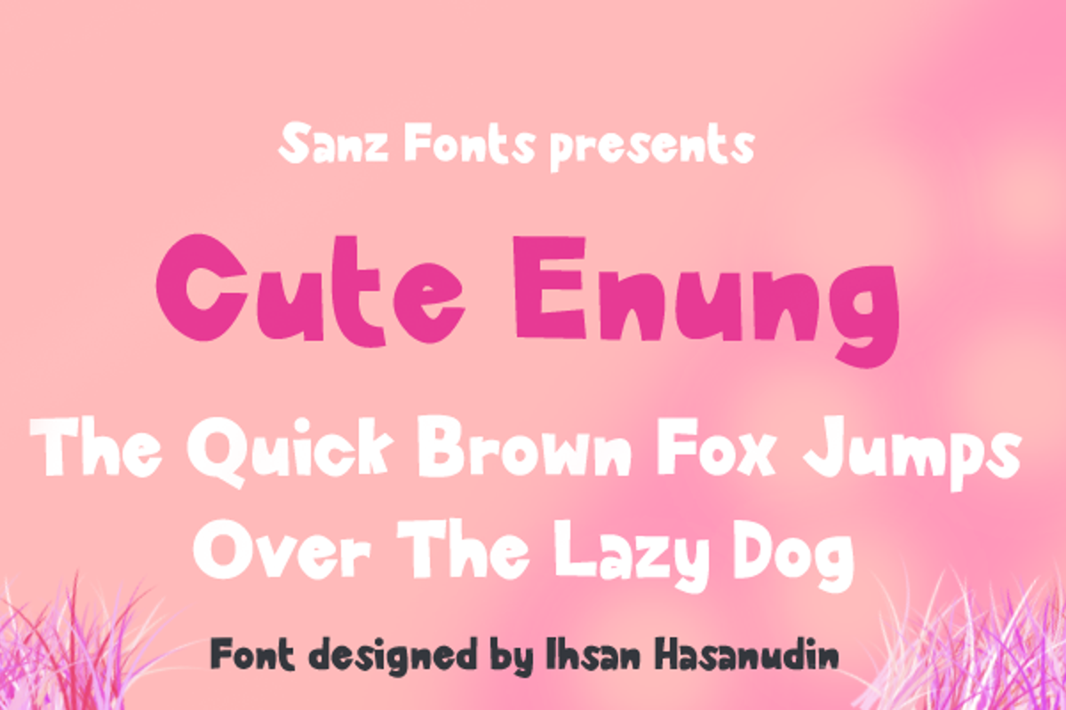 Cute Enung Font - Free Download