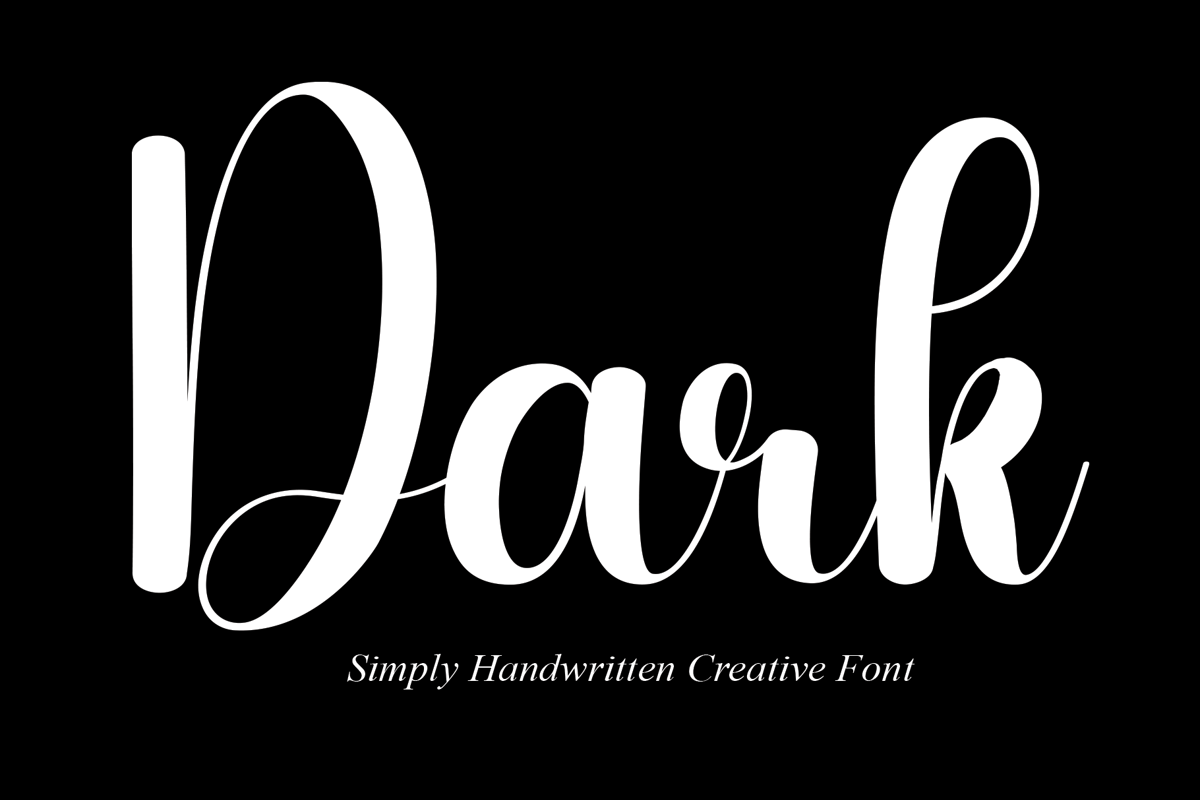 Dark Font - Free Download