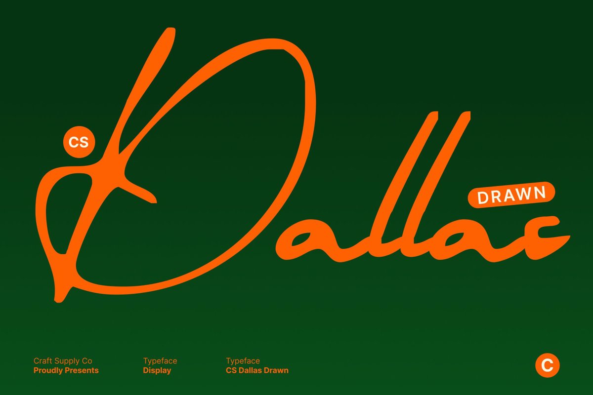 CS Dallas Drawn Font - Free Download