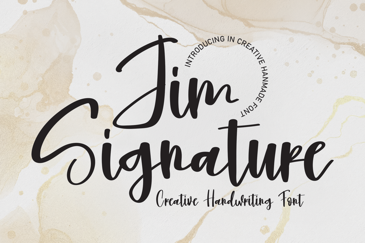 Jim Signature Font | scratchones_creative | FontSpace