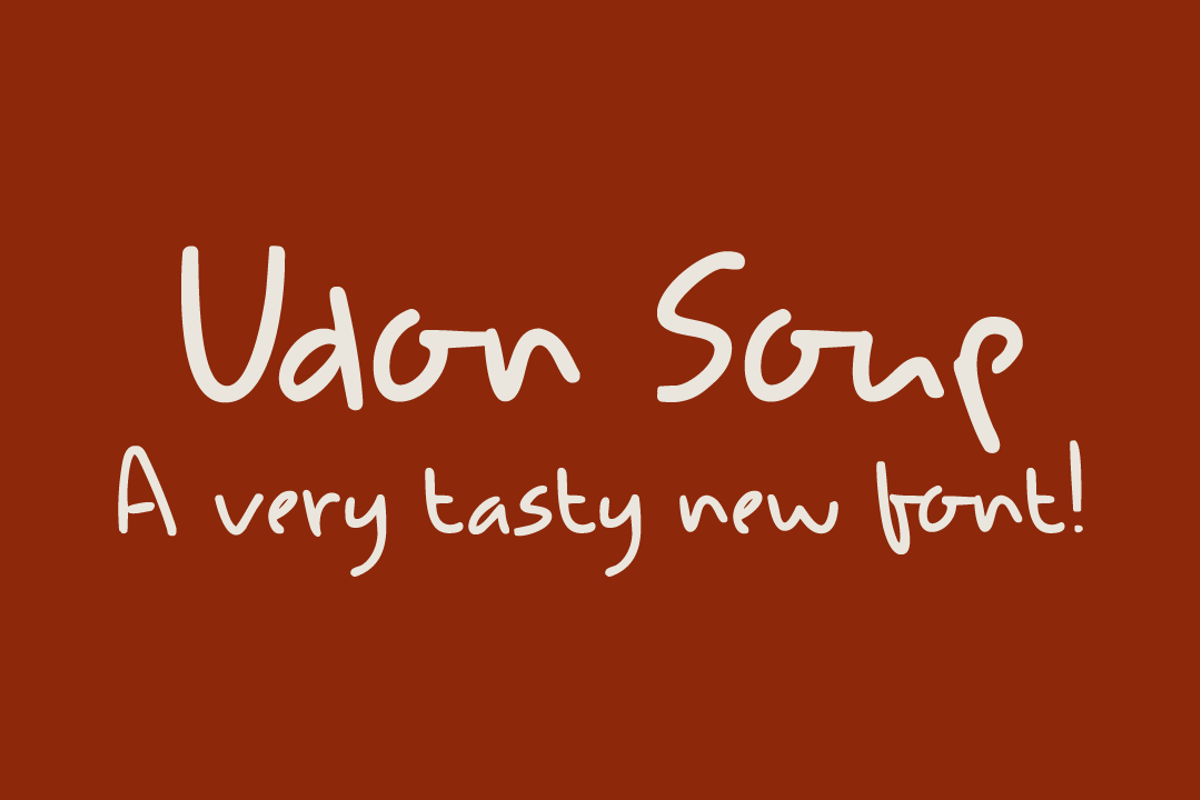 DK Udon Soup Font | David Kerkhoff | FontSpace