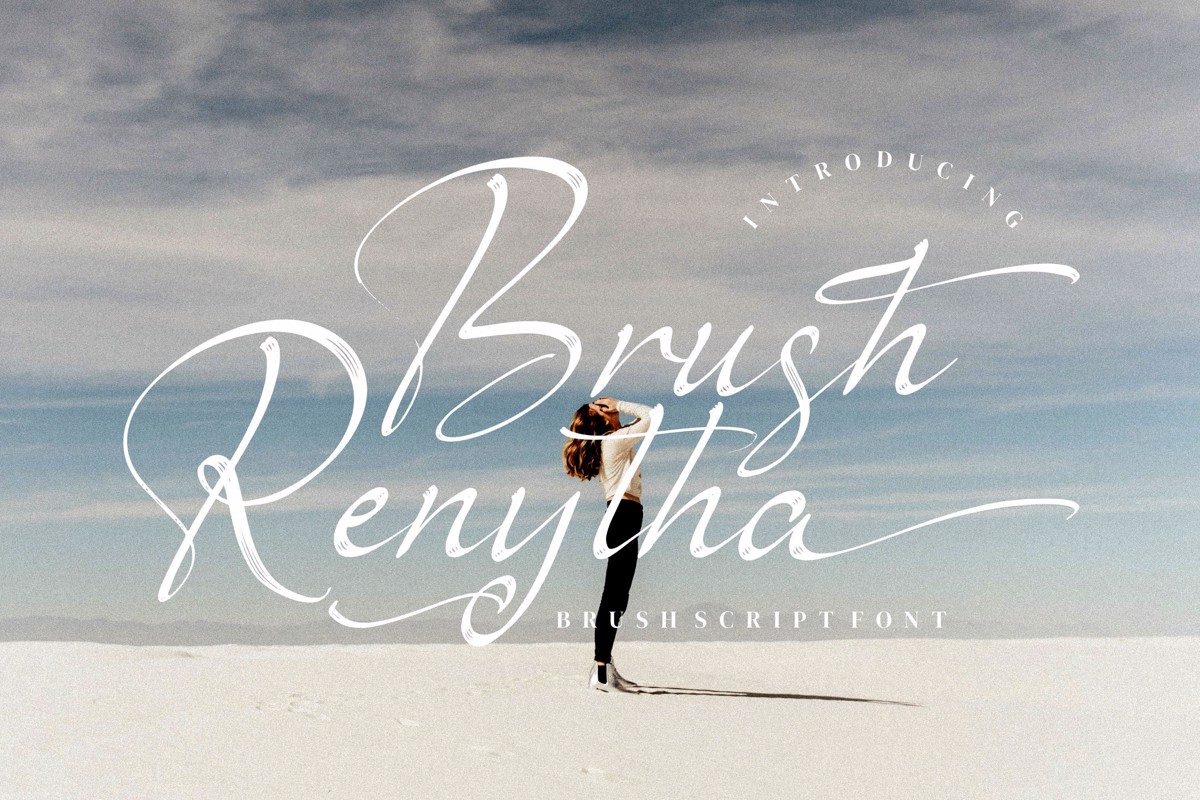 Brush Renytha Font | Integritype Studio | FontSpace