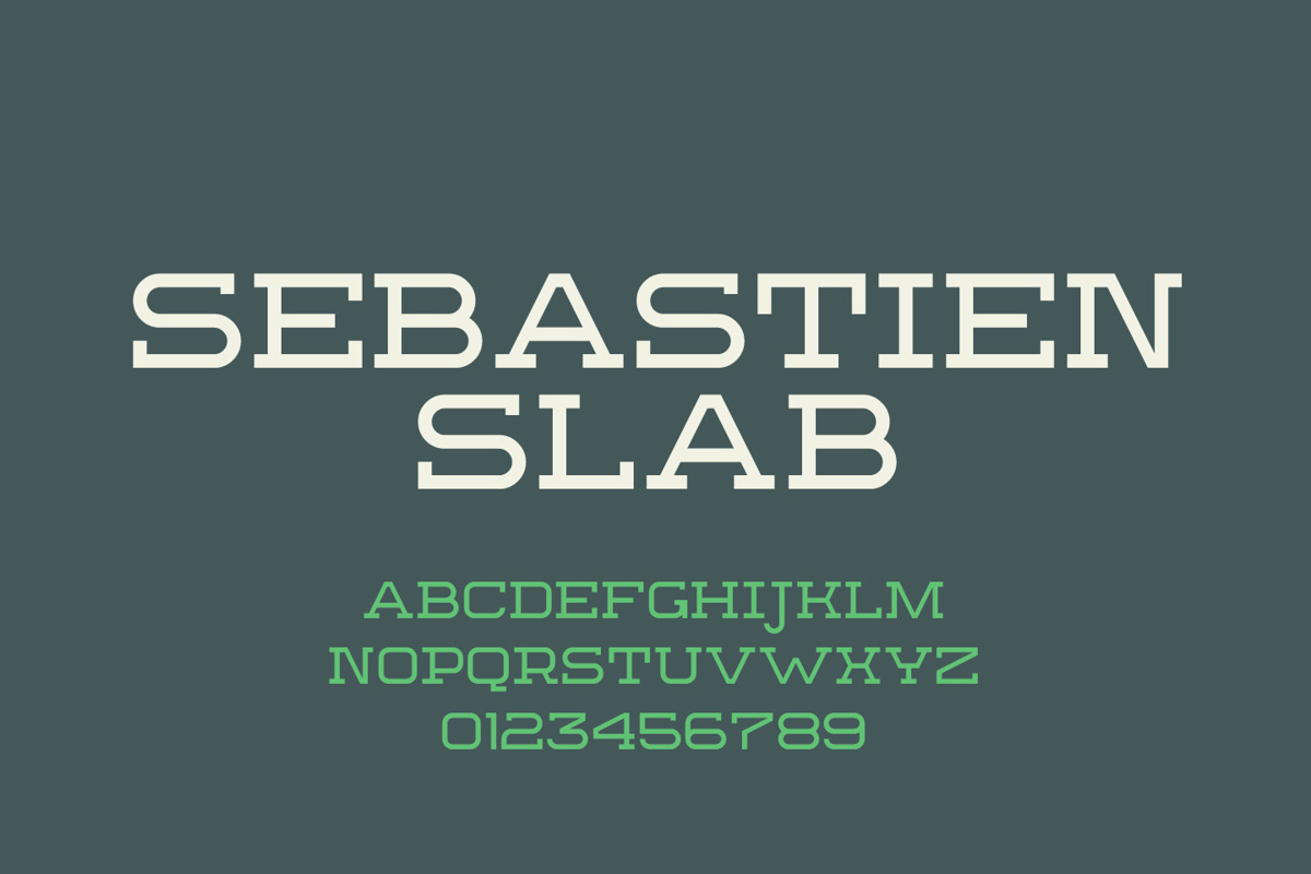 Sebastien Slab Font | Out Of Step Font Company | FontSpace