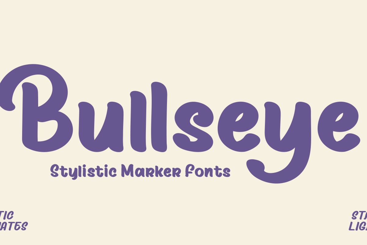 Bullseye Font | Stefie justprince | FontSpace