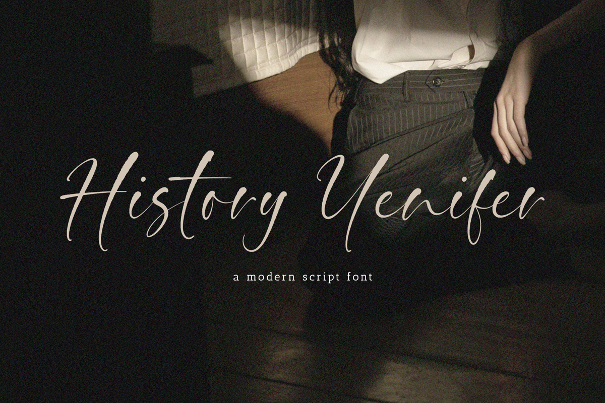 History Yenifer Font | Timur type | FontSpace