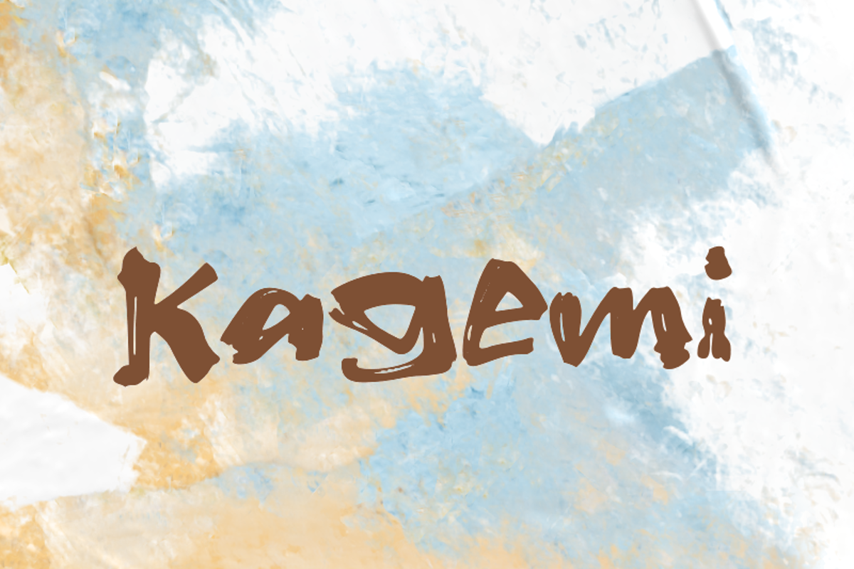 K Kagemi Font | wepfont | FontSpace