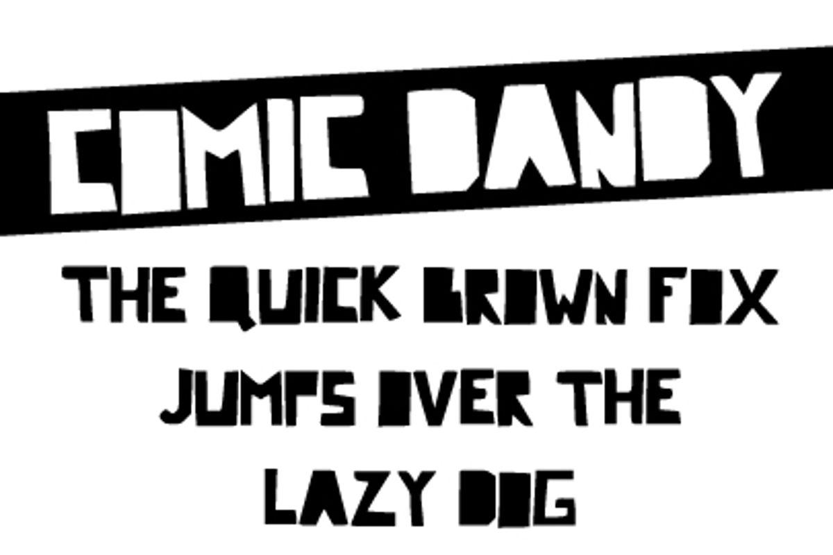 Comic Dandy Font | Davy Meykens | FontSpace