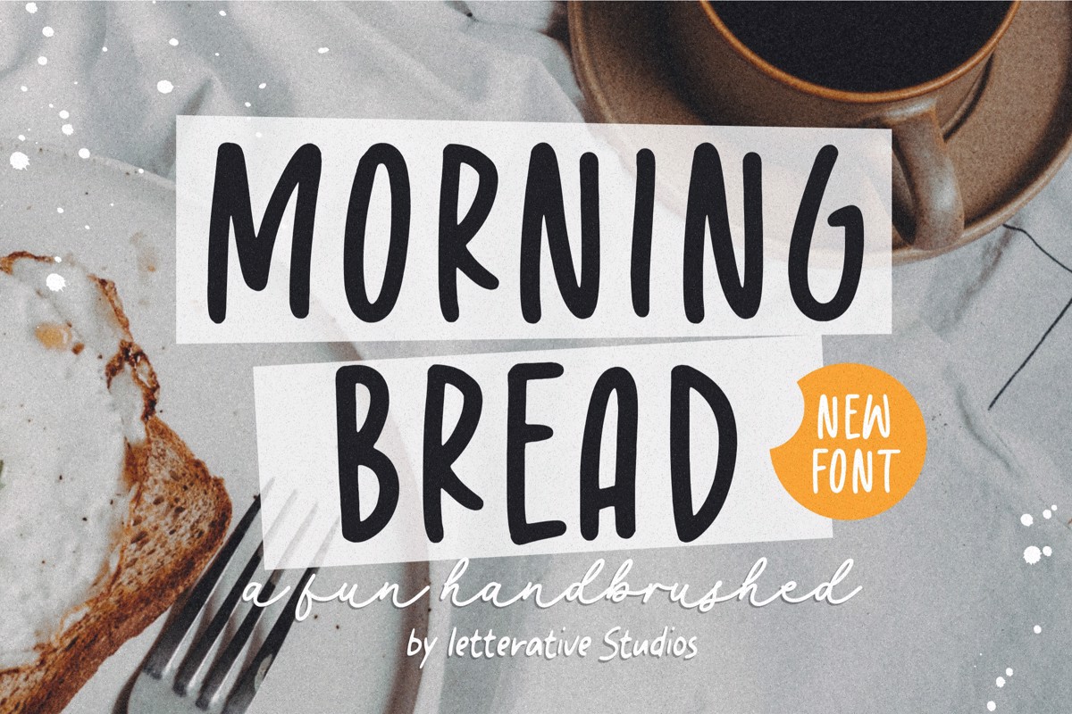 Morning Bread Font | letterativestudio | FontSpace