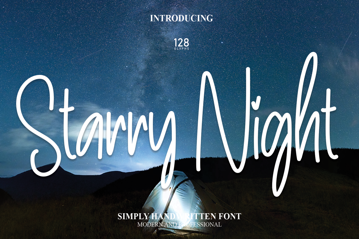 Starry Night Font | scratchones_creative | FontSpace