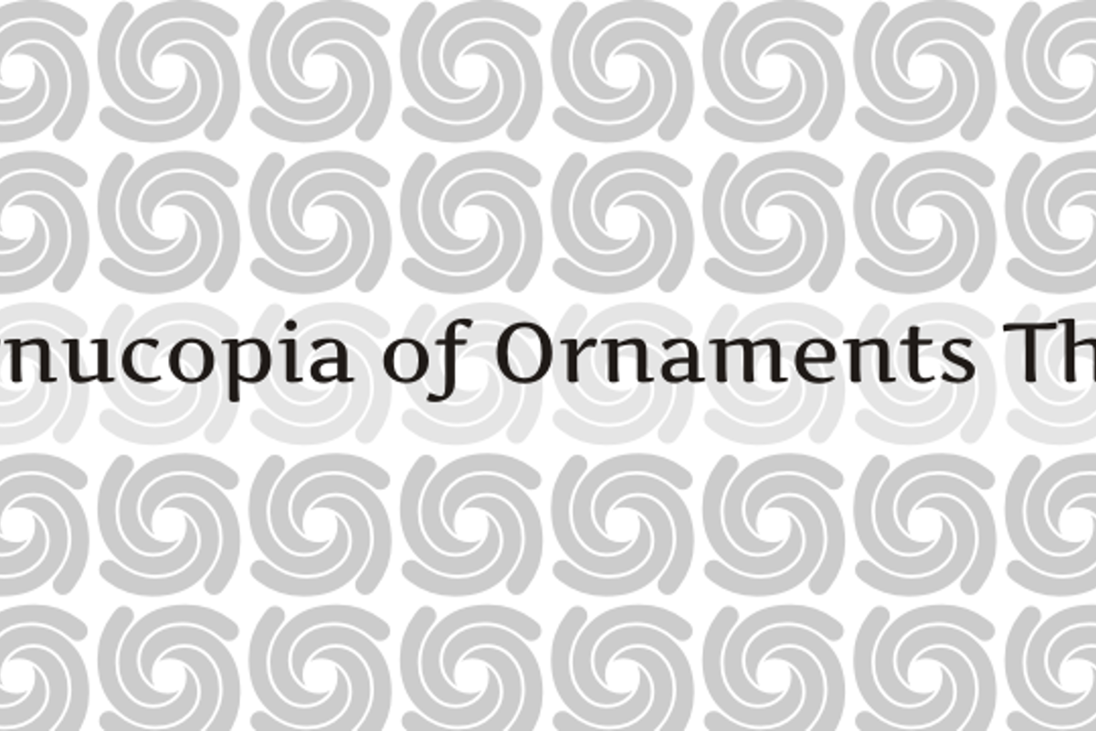 Cornucopia of Ornaments Three Font | Intellecta Design | FontSpace