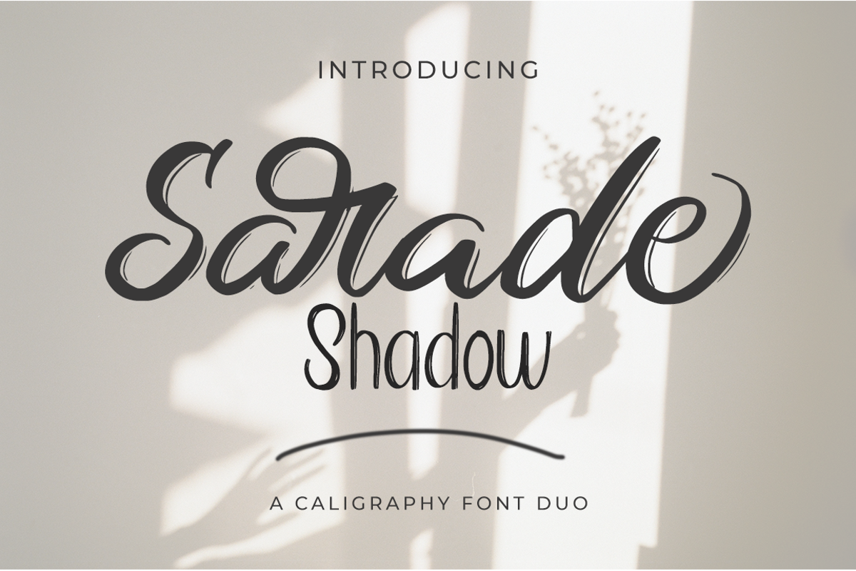 Sarade Shadow Font | cocodesign | FontSpace