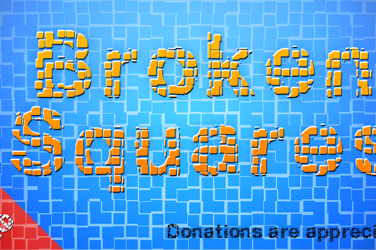 Broken Squares Font | Z-Designs | FontSpace