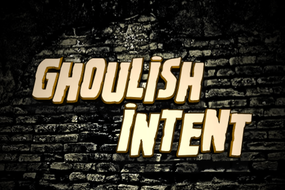 Ghoulish Intent Font - Free Download