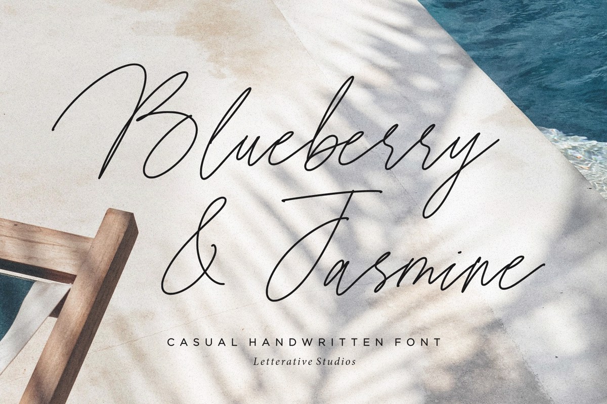 Blueberry & Jasmine Font - Free Download