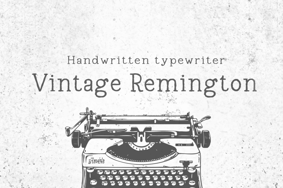 Vintage Remington Font - Free Download