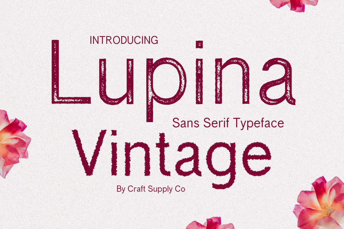 Lupina Stamp Font | craftsupplyco | FontSpace