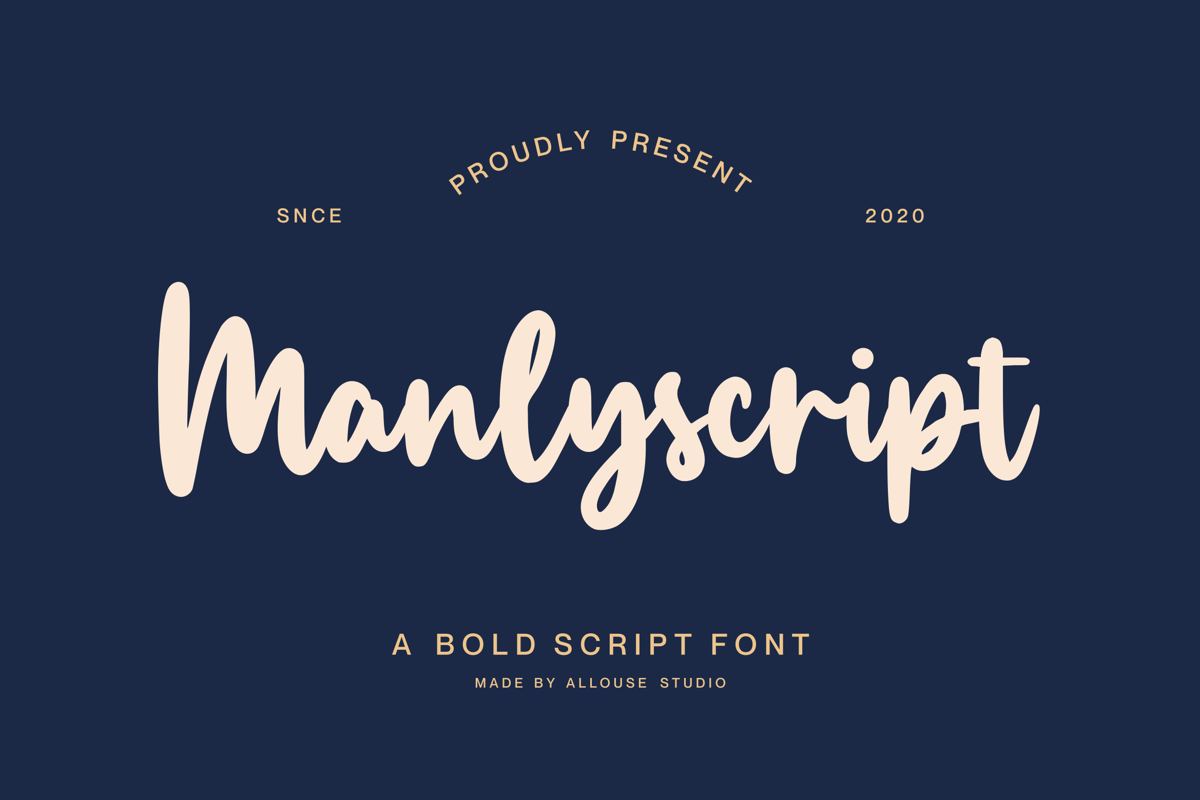 Manlyscript Font | Allouse.Studio | FontSpace