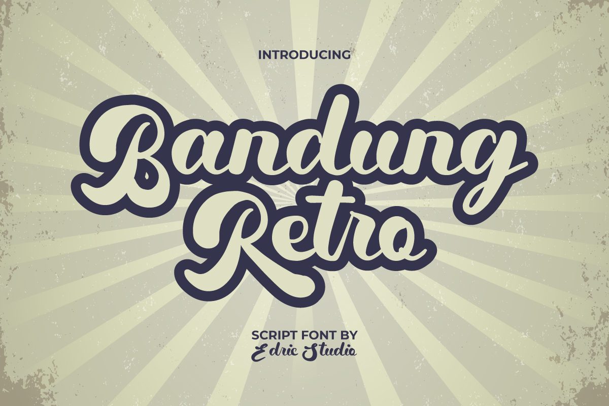 Bandung Retro Font | Edric Studio | FontSpace