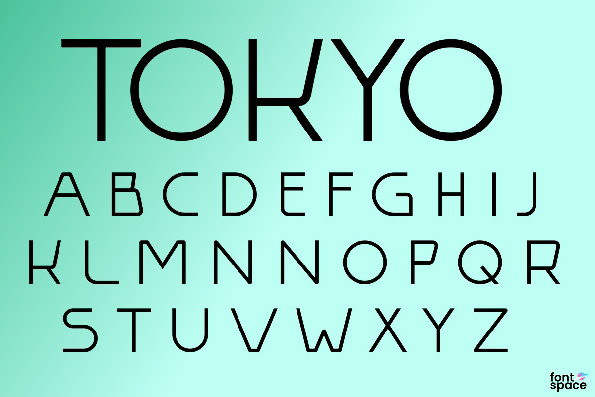 Tokyo Font | Vladimir Nikolic | FontSpace