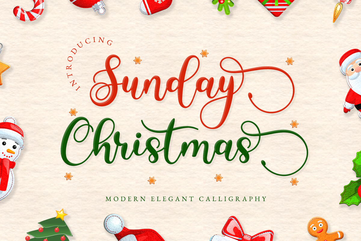 Sunday Christmas Font - Free Download