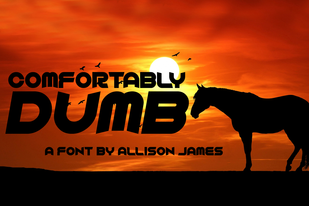 Comfortably Dumb Font - Free Download