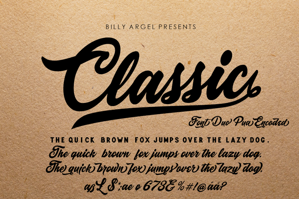 Cclassic Font | Billy Argel Fonts | FontSpace