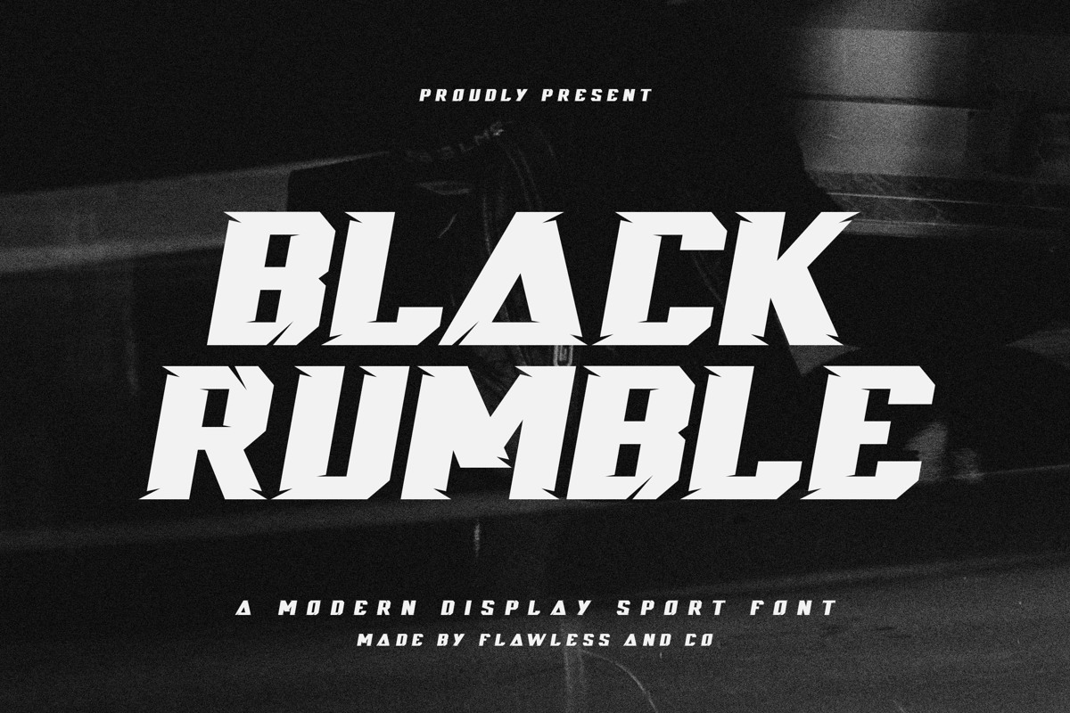 Black rumble Font - Free Download