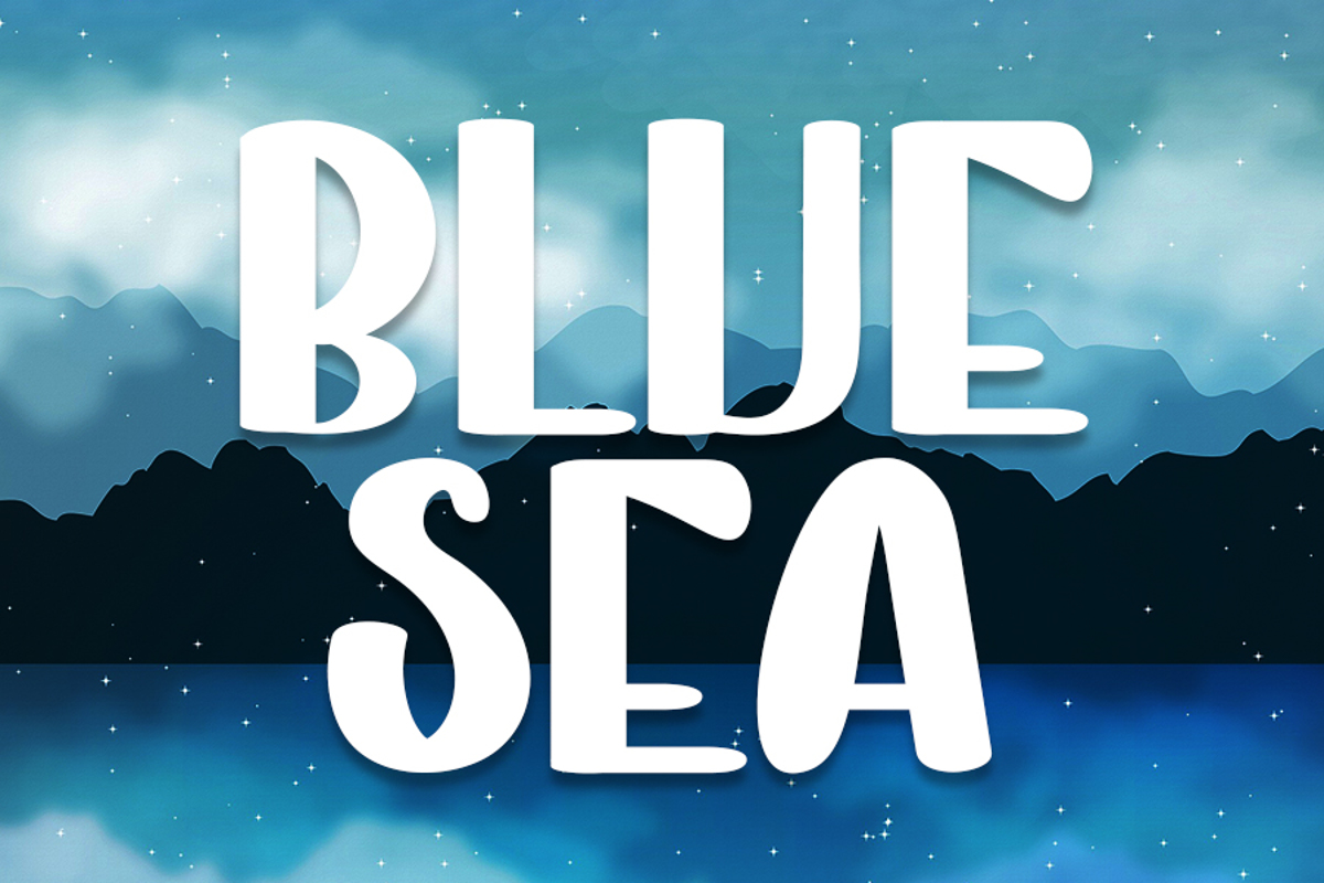 Blue Sea Font - Free Download