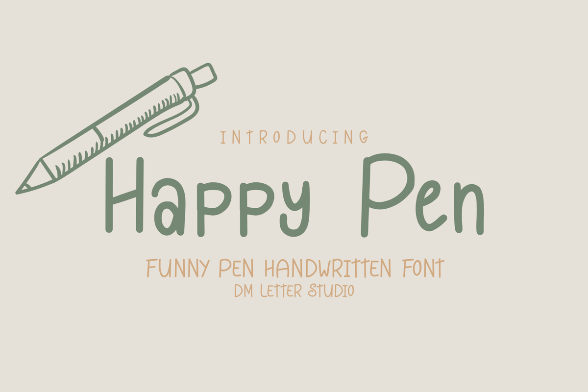 Happy Pen Font - Free Download
