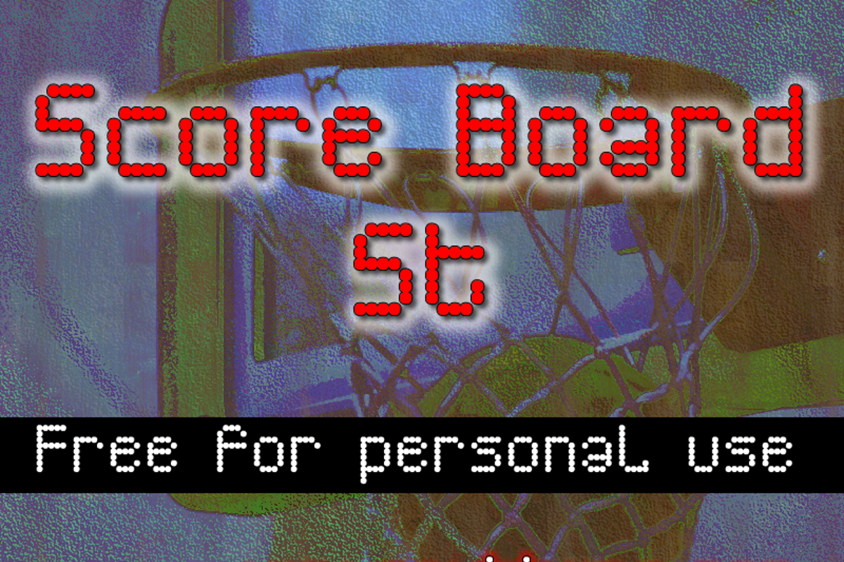 Score Board St Font | Southype | FontSpace