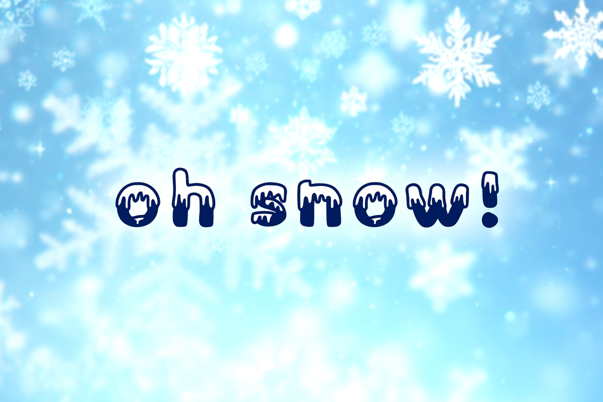 Oh snow Font - Free Download